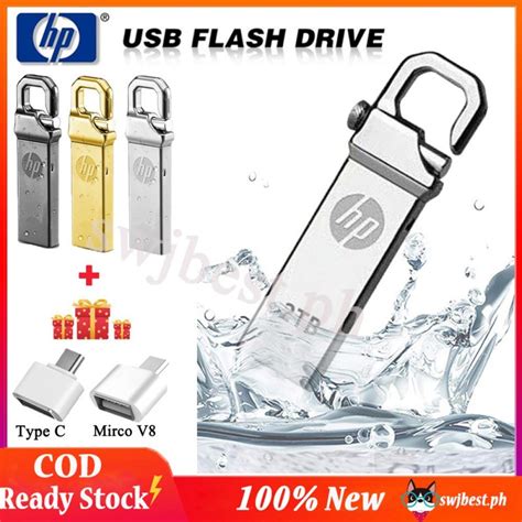 In Stock Tb Hp Flash Drive Large Storage Usb Pendrive Metal