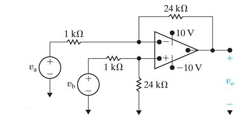 solved for the circuit shown va is 0 2 v and vb is 0 3 v