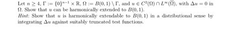 solved let n≥4 Γ {0}n−1×r Ω b 0 1 Γ and u∈c2 Ω ∩l∞ Ωˉ