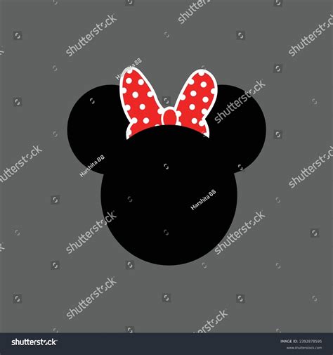 Minnie Mouse Element Vector Illustration Stock Vector Royalty Free 2392878595 Shutterstock