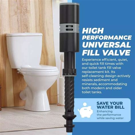 Toilet Cistern Universal Bottom Inlet Valve Quiet Water Filling