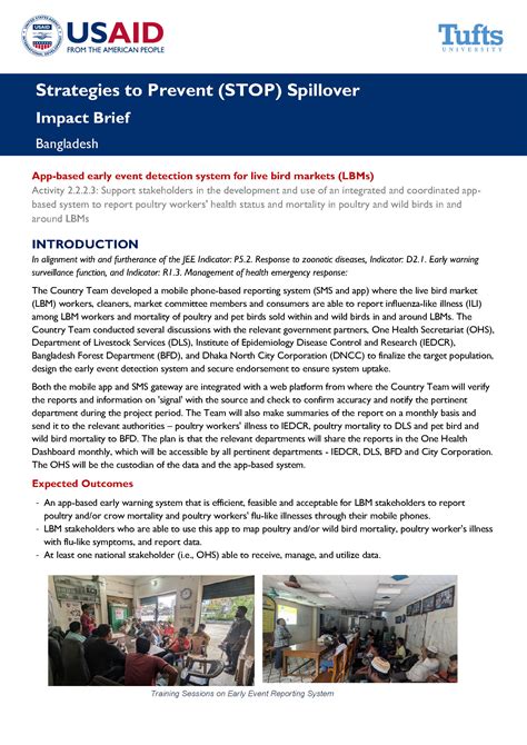 Impact Brief App Based Early Event Detection System For Live Bird