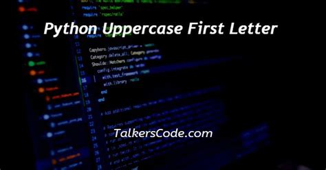 Uppercase Python