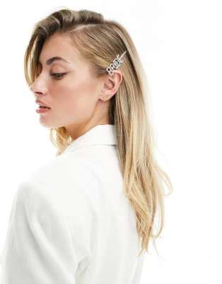 South Beach Haarspange In Silber Optik Mit Bride Verzierung Asos