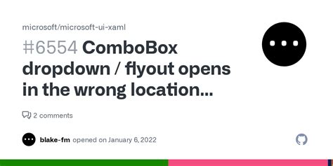 Combobox Dropdown Flyout Opens In The Wrong Location When Using Certain Relativepanel Attached
