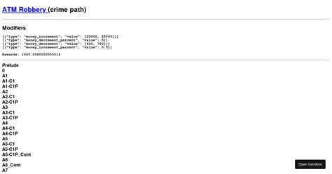 Crime Path Calculation Codesandbox