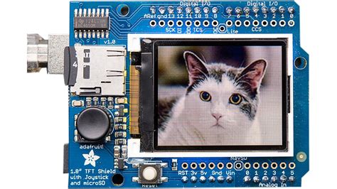 802 Adafruit Industries ディスプレイモジュール 1 8インチ カラーlcdディスプレイ Arduinoシールド Electrónica