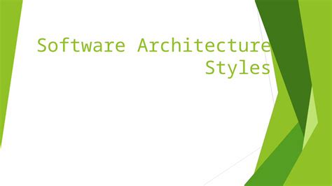 Ppt Software Architecture Styles Service Oriented Architecture Soa