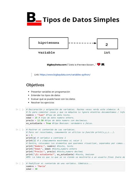 1variablespython Pdf Python Lenguaje De Programación Variable