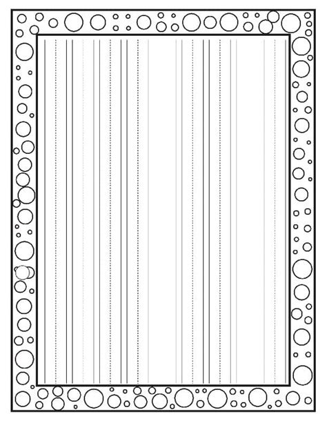 Lined Handwriting Paper With Borders 95 Different Borders By Hannah Yates