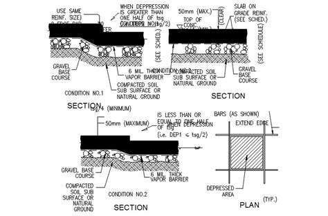 Detail Drawing Of Ground Level Layers In Autocad Dwg File Cad File