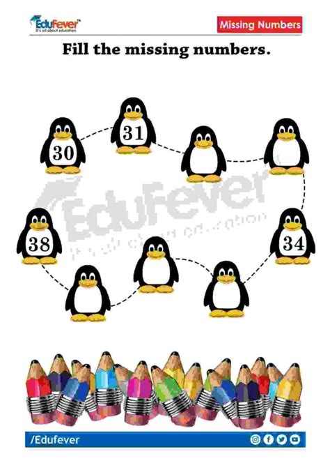 Updated Fill The Missing Number LKG Maths Worksheets