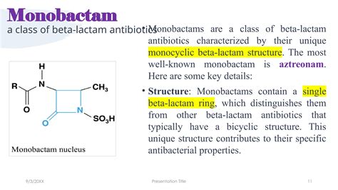 Cephalosporins A Class Of Beta Lactam Antibiotics And Monobactam