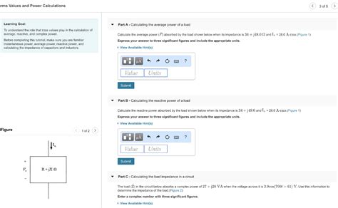 solved ms values and power calculations
