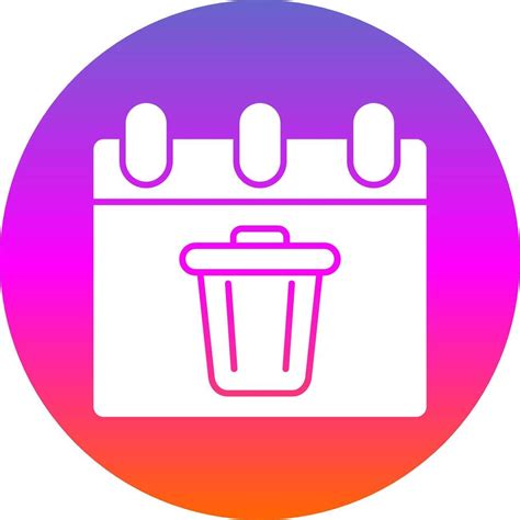 Delete Event Glyph Gradient Circle Icon 38770599 Vector Art At Vecteezy