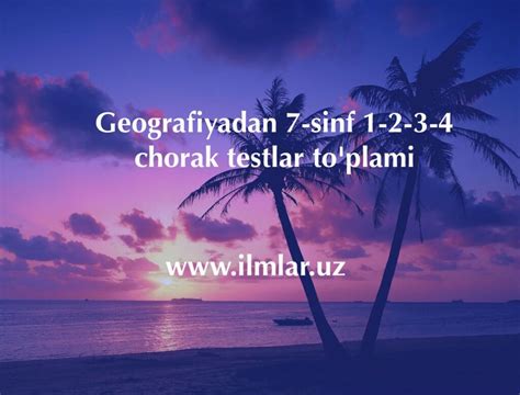 Informatika Fanidan 6 Sinf Choraklik Testlar Toplami Informatika Test 6 Sinf