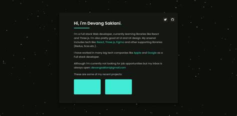 GitHub Devang Simple Portfolio A Simple But Minimal Portfolio Template Using React And GSAP
