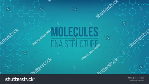 Creative Vector Illustration Molecular Structure Coding Stock Vector
