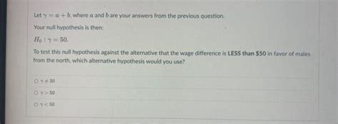 Solved Wages Sex And Location You Are Interested In The
