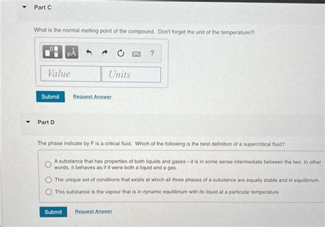 Solved For The Questions That Follow Use The Phase Diagram