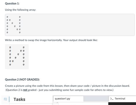 Solved Question 1 Using The Following Array Write A Method
