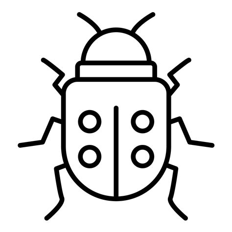 Bug Line Icon Vector Art At Vecteezy