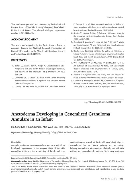 Pdf Anetoderma Developing In Generalized Granuloma Annulare In An Infant Pdf Anetoderma Developing In Generalized Granuloma Annulare In An Infant