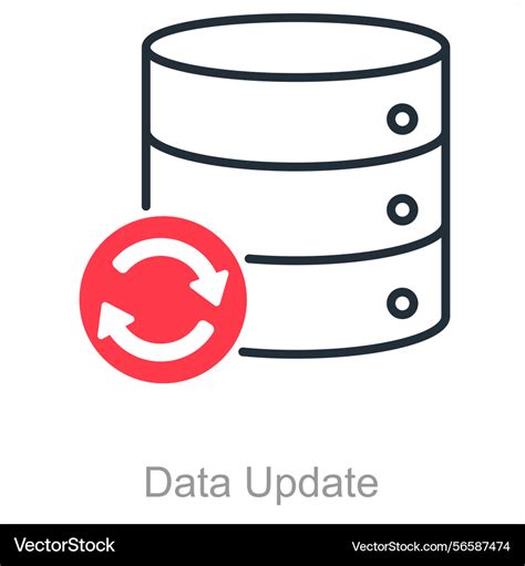 Data Update Icon Concept Royalty Free Vector Image