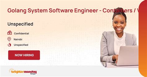 Golang System Software Engineer Containers Virtualisation At