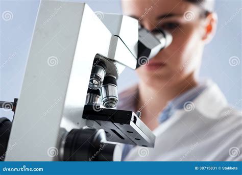 Microscopic Analysis Of Samples Stock Image Image Of Medical Exam 38715831