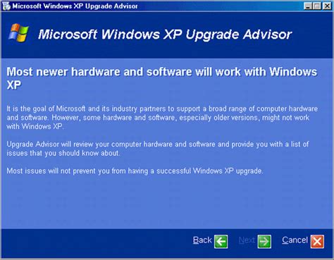 Windows Xp Upgrade Advisor