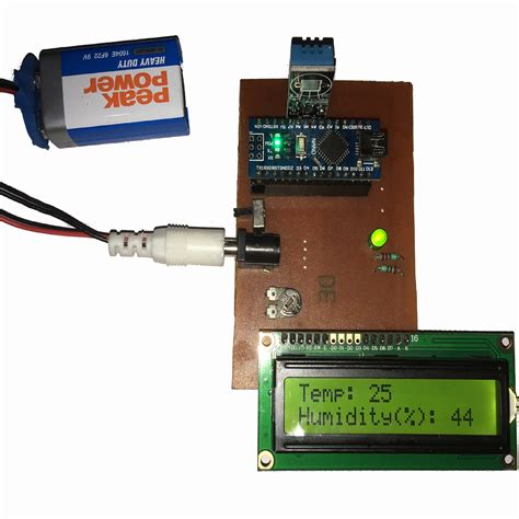Portable Temp Humidity Sensor With LCD Project Hub