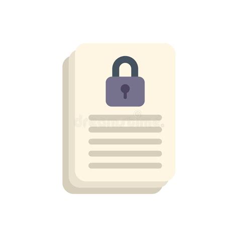Locked File Representing Data Encryption And Security Stock Illustration Illustration Of