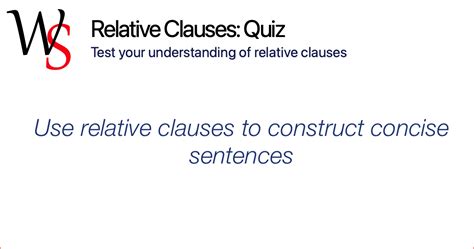 Relative Clauses Quiz Noun Phrase Modification Writing Support