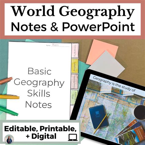 Geography Skills Presentation With Guided Notes And Map Skills Activities SFSEteach