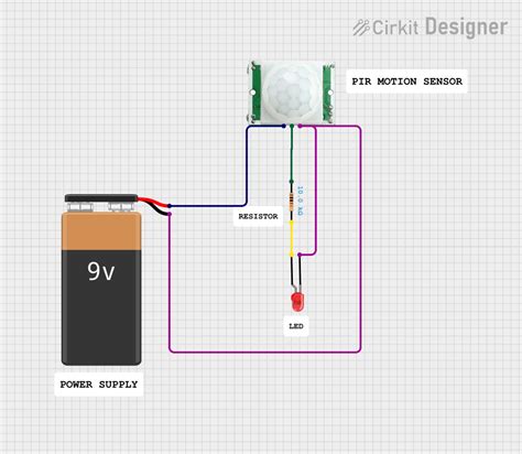 How To Use Pir Motion Sensor Pinouts Specs And Examples Cirkit Designer