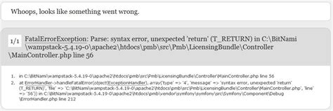 Php Symfony2 Custmize ErrorHandler Handle Stack Overflow