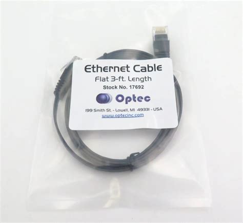 Optec Ft Flat Cat E Ethernet Cable Dsp
