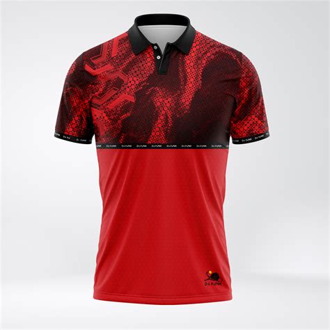 Mens Aqua Red Padel Golfer Da Funk