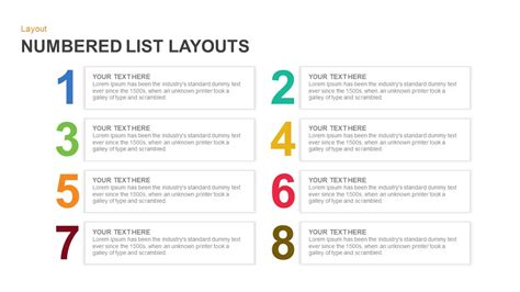 Numbered List Template For PowerPoint And Keynote