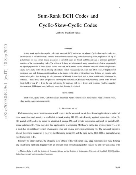 Sum Rank Bch Codes And Cyclic Skew Cyclic Codes Deepai