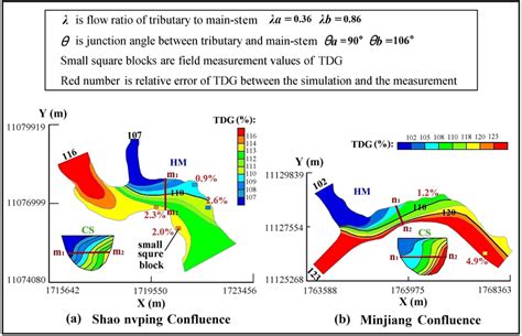 The Total Dissolved Gas Tdg Distribution In The Real‐world Scale 3d