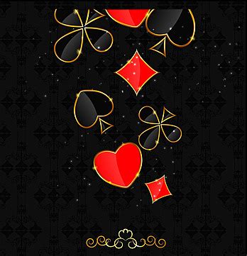 Vector Illustration Of Abstract Card Suits Background For Design Purposes Vector Luck Black