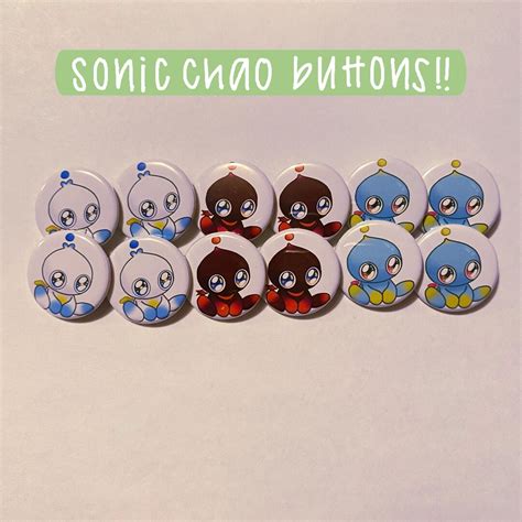 Sonic Chao 1 Inch Button Sonic Adventures 2 Etsy