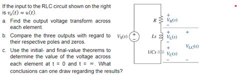 Answered If The Input To The Rlc Circuit Shown Bartleby