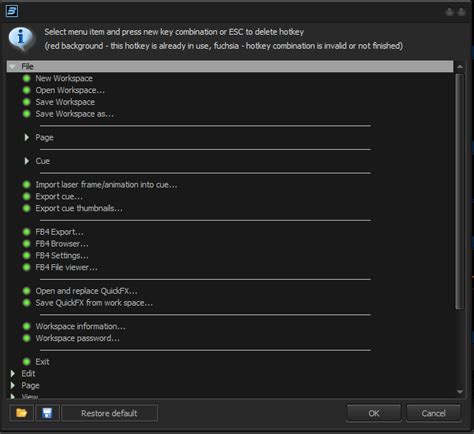 Menu Hotkeys Complete Help Docs
