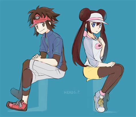 Rosa And Nate Pokemon And More Drawn By Luo Qin Danbooru