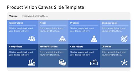 Product Vision Canvas PowerPoint Template Google Slides