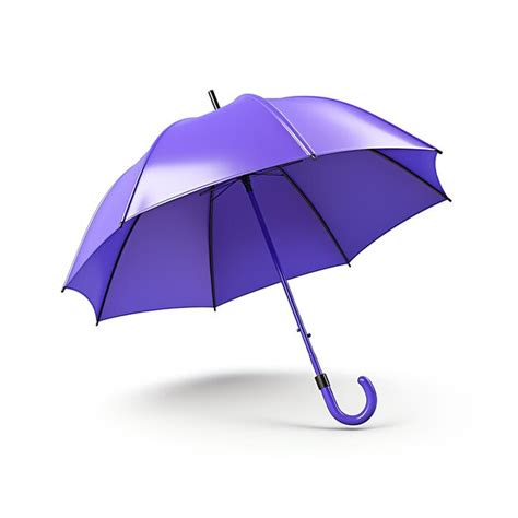 Premium Ai Image A Purple Umbrella With A Curved Handle