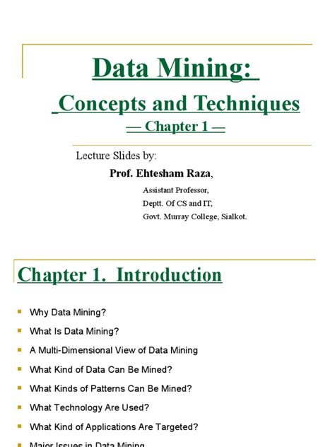 data mining concepts and techniques pdf data mining databases